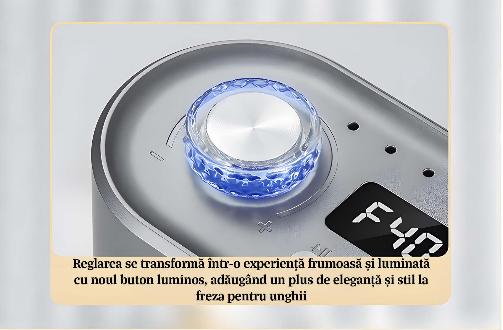 Freza de unghii profesionala, Solutter, 40000 RPM, functie memorie, 6 ...