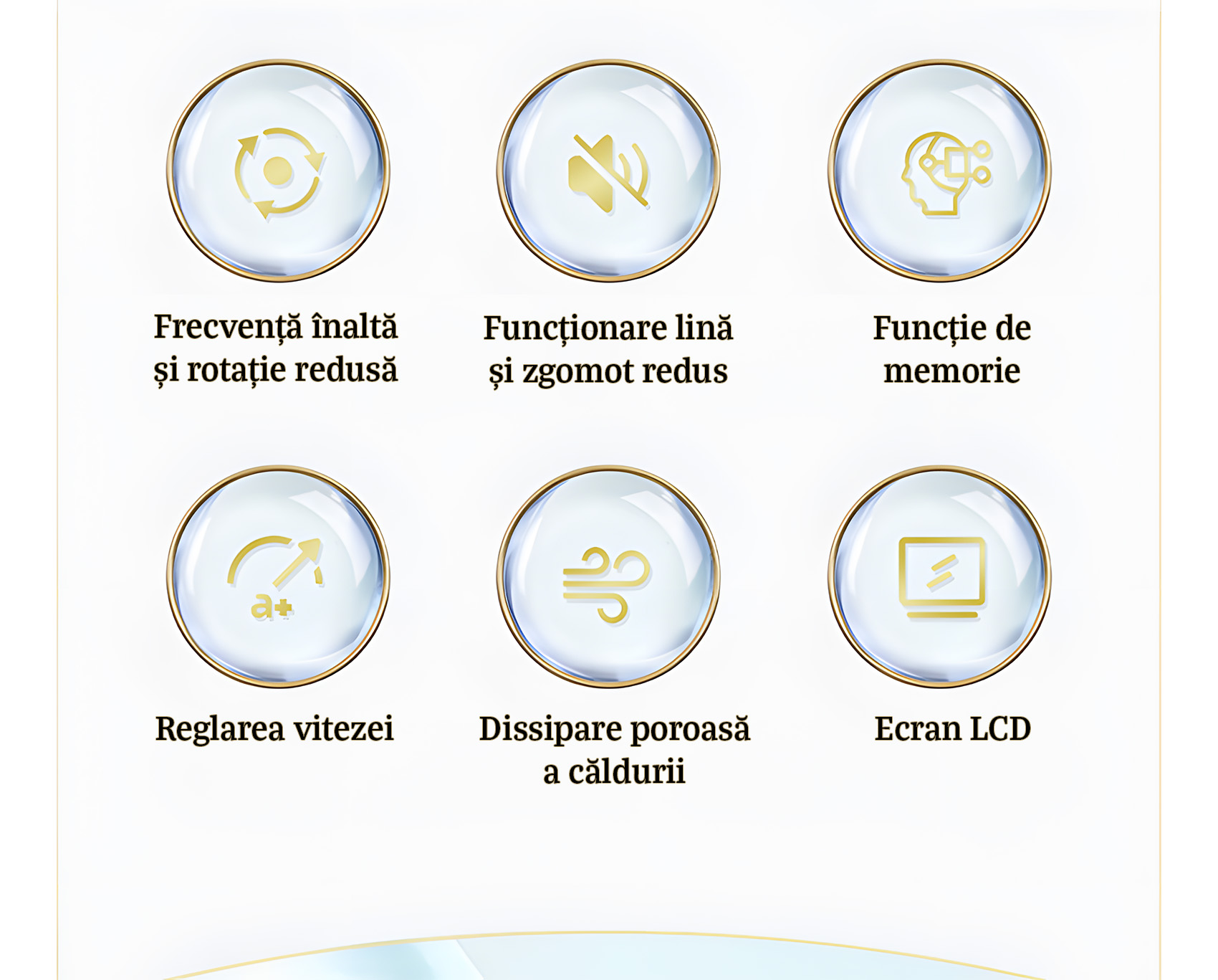 Freza de unghii profesionala, Solutter, 40000 RPM, functie memorie, 6 ...