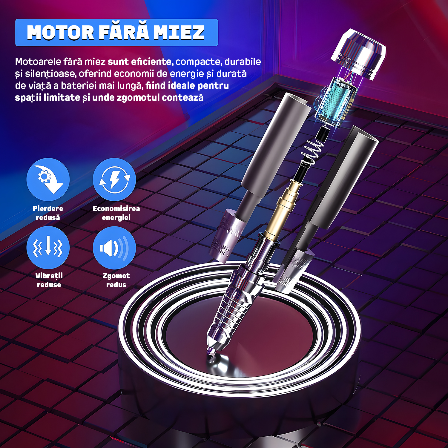 Freza unghii, Nivazo, 35000 RPM, ecran LCD touchscreen, acumulator ...